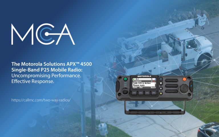 APX 4500 Single-Band P25 Mobile Radio | MCA Fleet Solutions