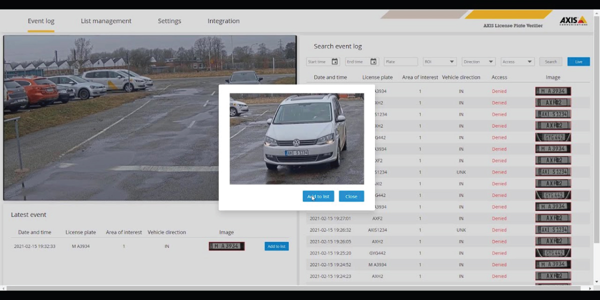 AXIS License Plate Verifier | MCA LPR & Surveillance Solutions